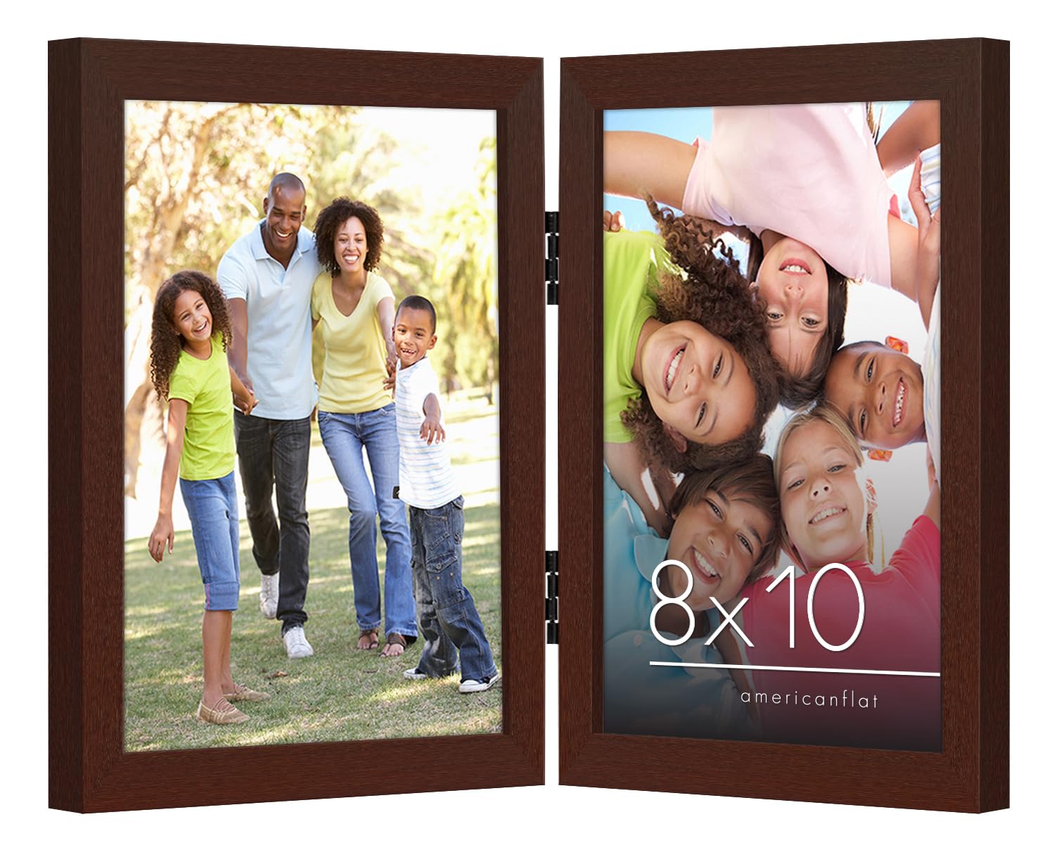 Americanflat Hinged 8x10 Picture Frame with Shatter-Resistant Glass ...