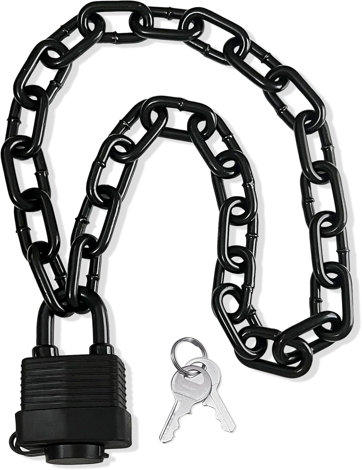 Heavy Duty Weather-Resistant Padlock with Chain, Anti-Theft Advanced ...