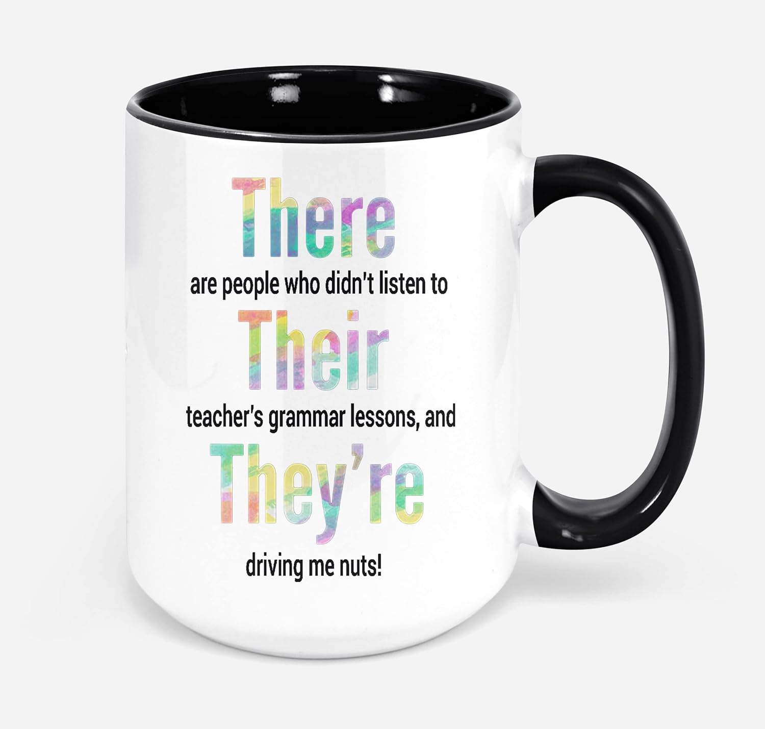 Amazon.com: Grammar Teacher Mug There Their Theyre Mug English Teacher ...