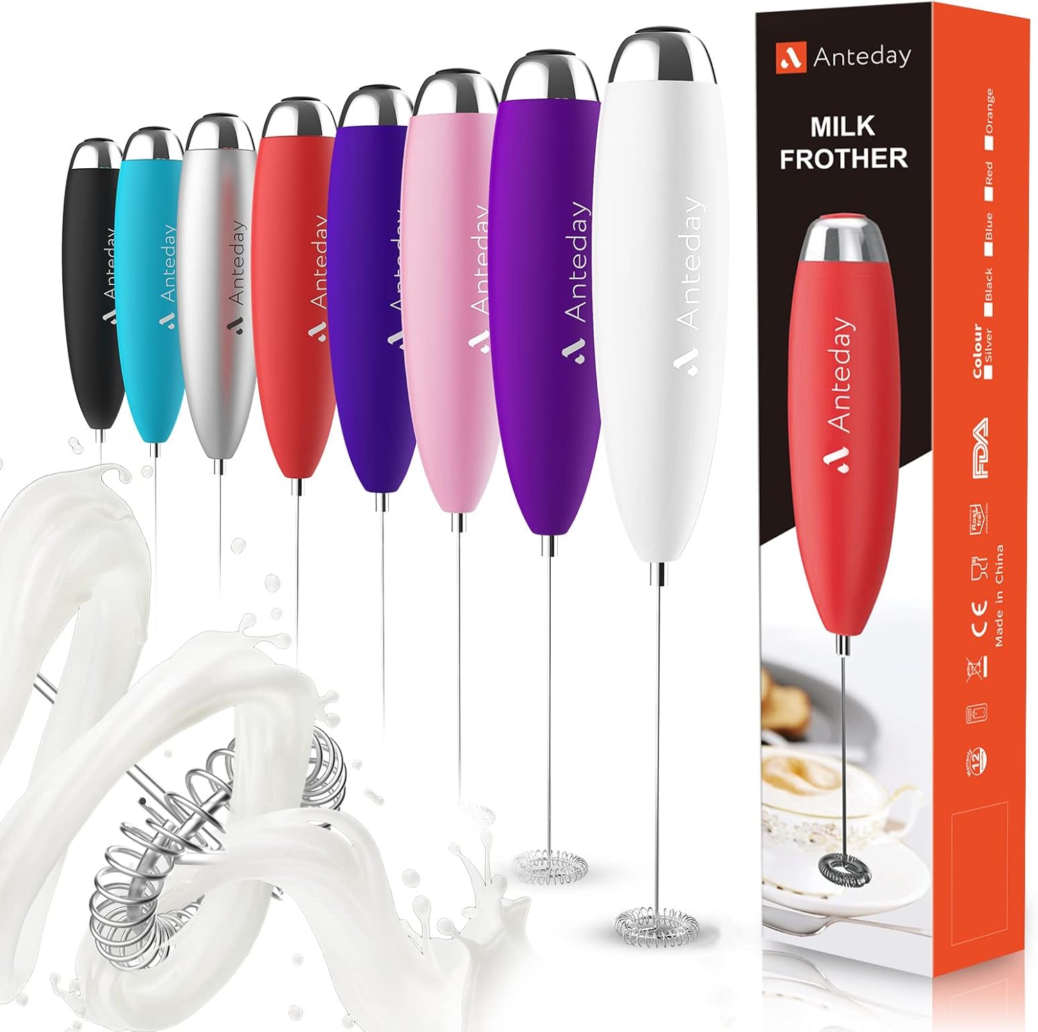 Amazon.com: Milk Frother, Electric Whisk, Matcha Whisk, Upgraded Matcha ...