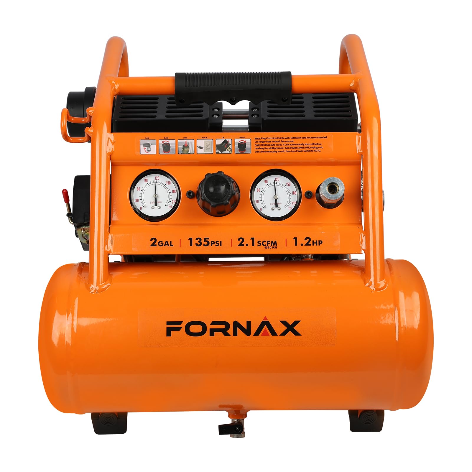 Snapklik.com : Air Compressor Portable, 2.1 SCFM90 PSI Air Tank, 1.2 HP ...