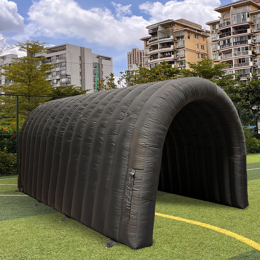 Vinfgoes Inflatable Tunnel Sports Tunnel Entrance with Built-in Blower ...