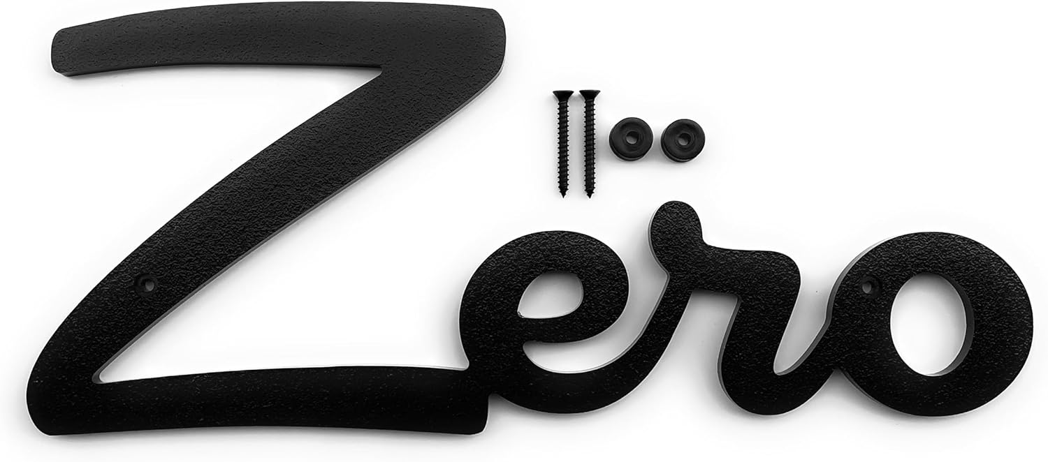 Amazon.com: Mid Century Modern Cursive House Numbers, 5 inch black ...