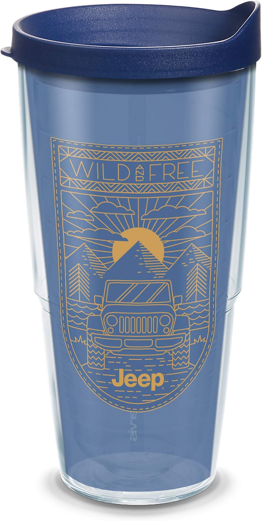Amazon.com | Jeep Duck Grille Stainless Steel Insulated Tumbler ...
