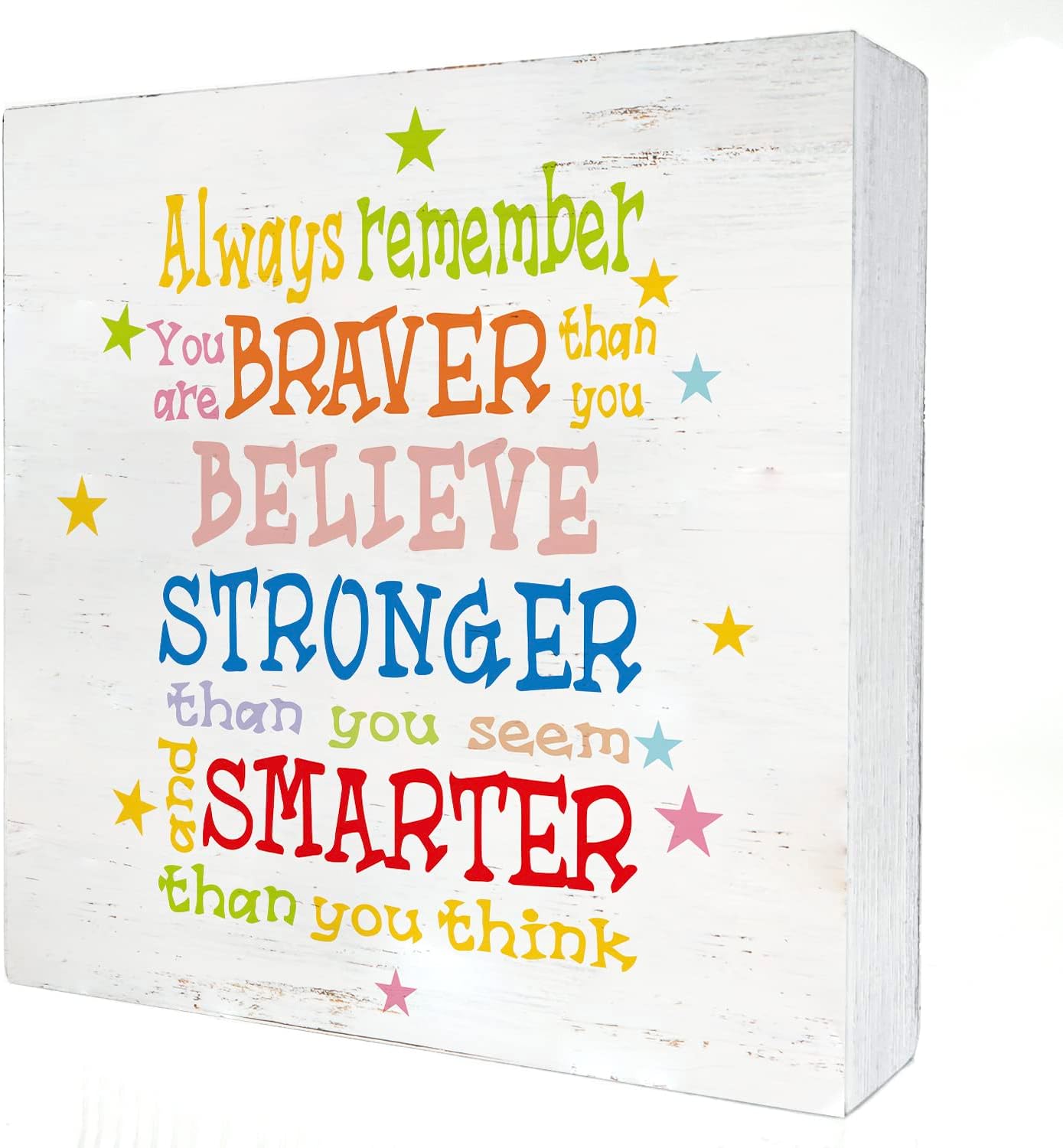 Amazon.com: Inspirational Nursery Wood Box Sign Always Remember You are ...
