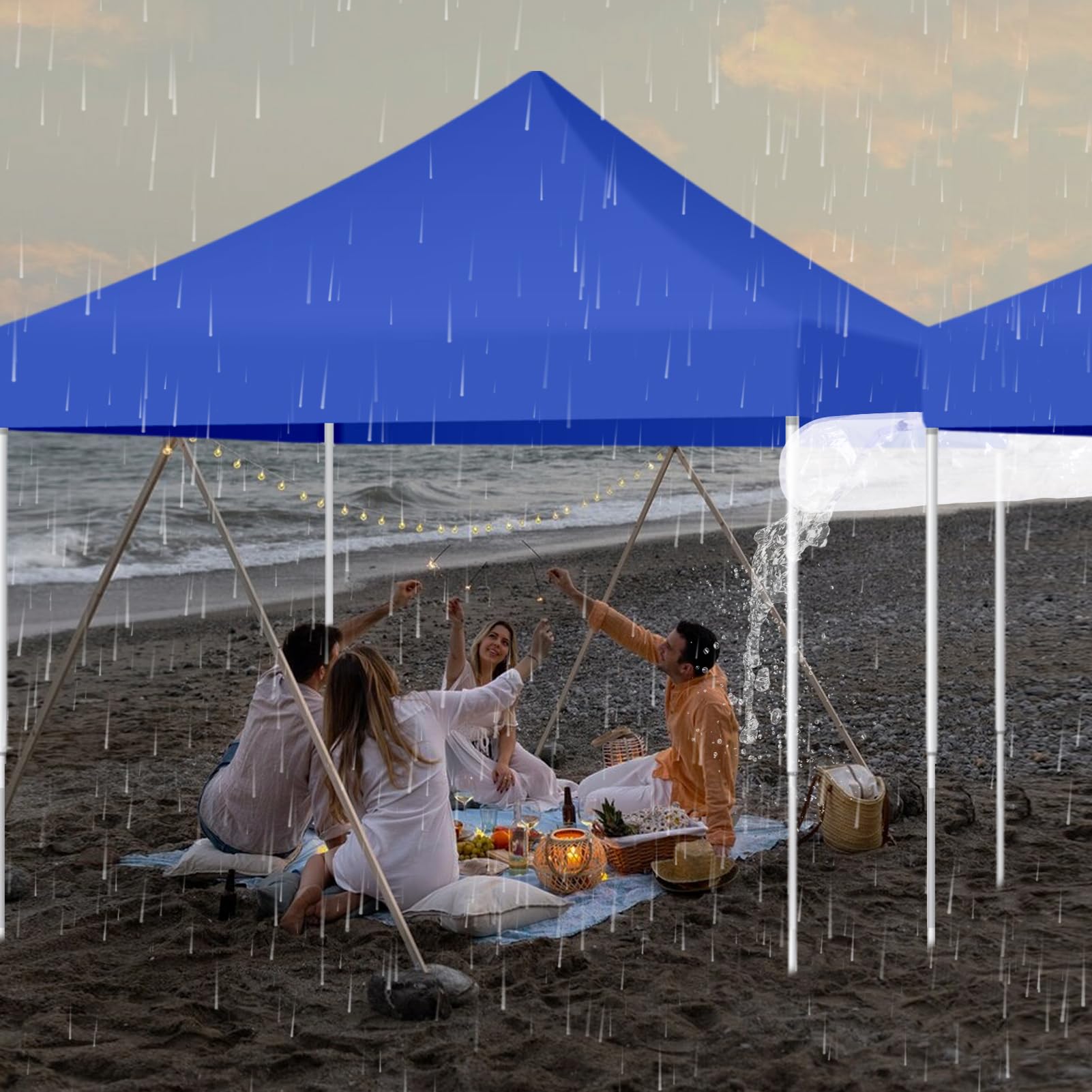 Snapklik.com : Rainmae 2 Pack Rain Gutters For Pop Up Canopy, Heavy ...