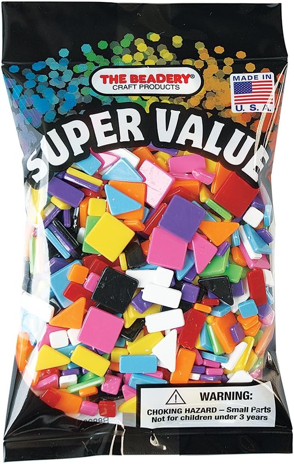 Amazon.com: The Beadery Plastic Mosaic Pieces, 6-12mm, Multi : Arts ...