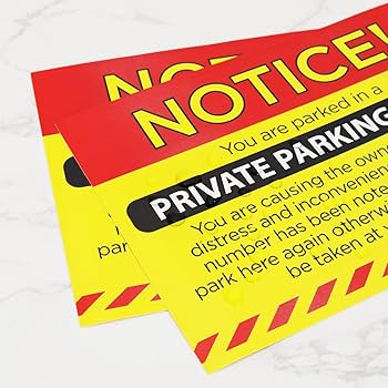 Your Parking Space Notice 100% Genuine | www.matfink.com.mx