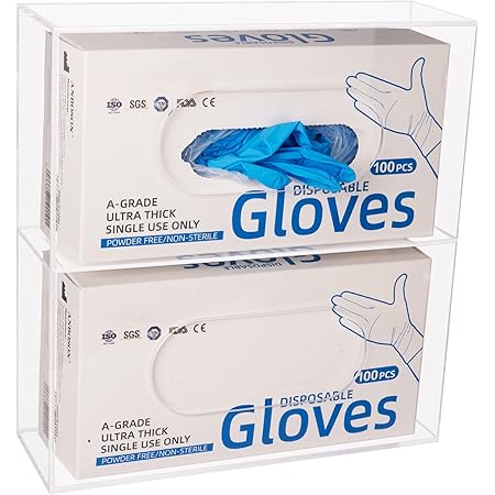 Amazon.com: Amazing Abby Acrylic Glove Box Holder, Wall-Mounted Glove ...