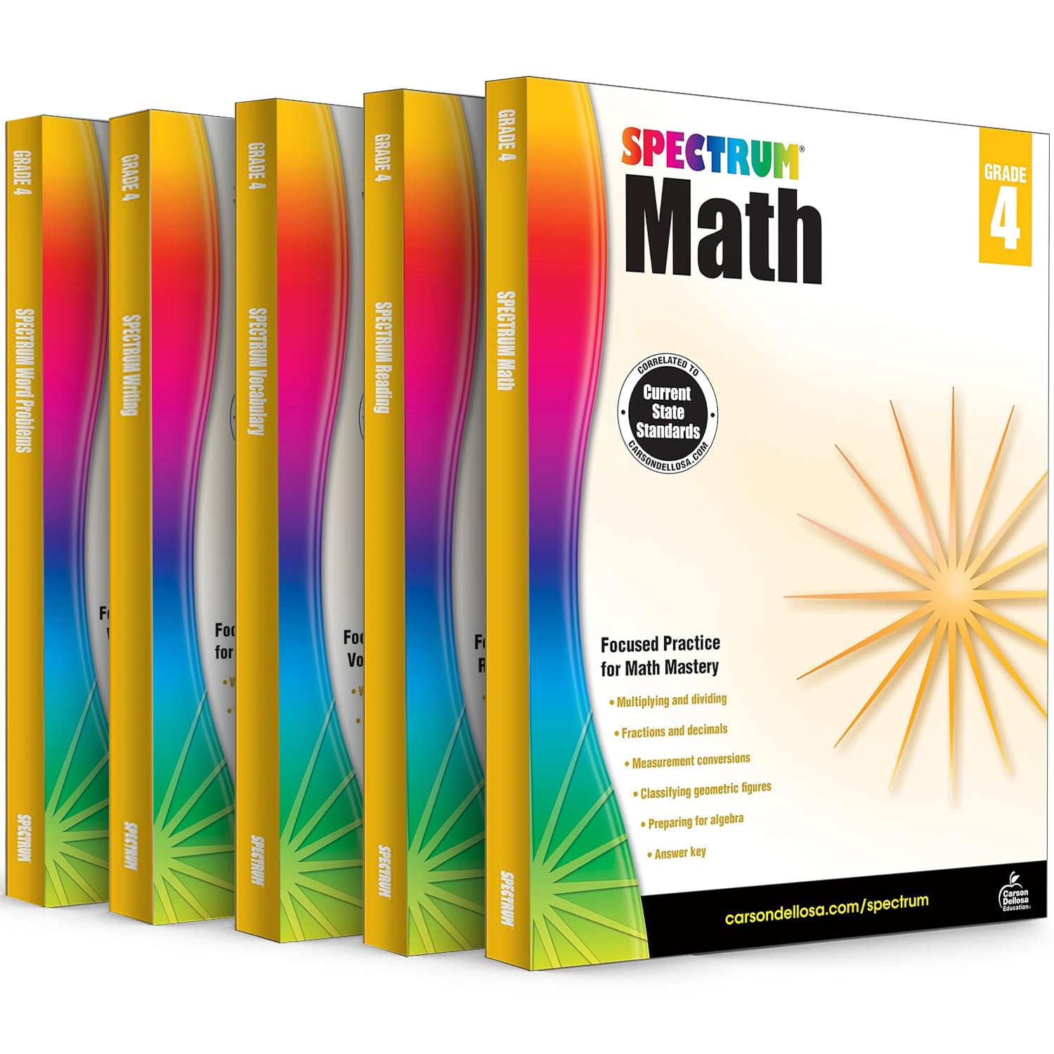 The Grade 4 Series. Spectrum Math Workbook- Volume 5, Spectrum Reading ...