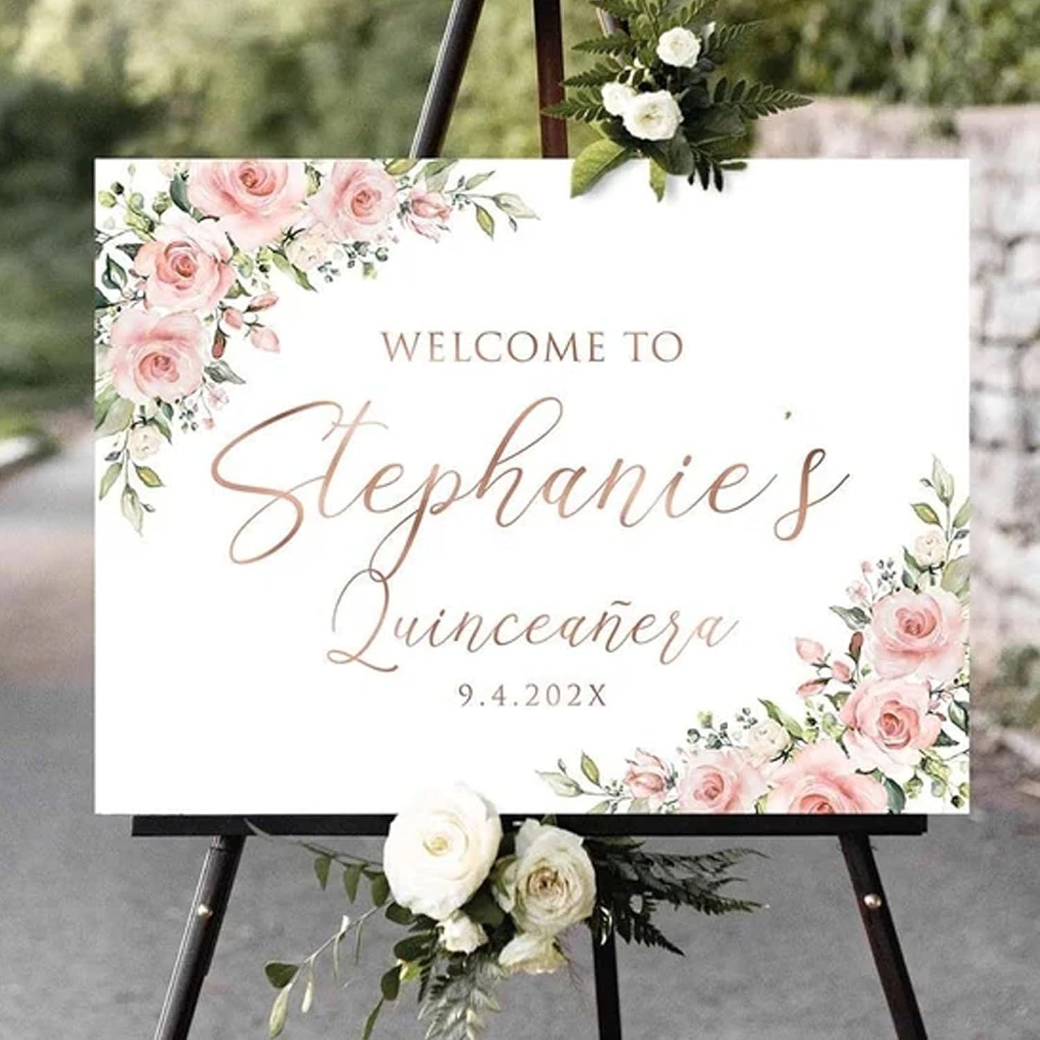 Amazon.com: Quinceañera Welcome Sign, Welcome To Quinceanera Sign ...