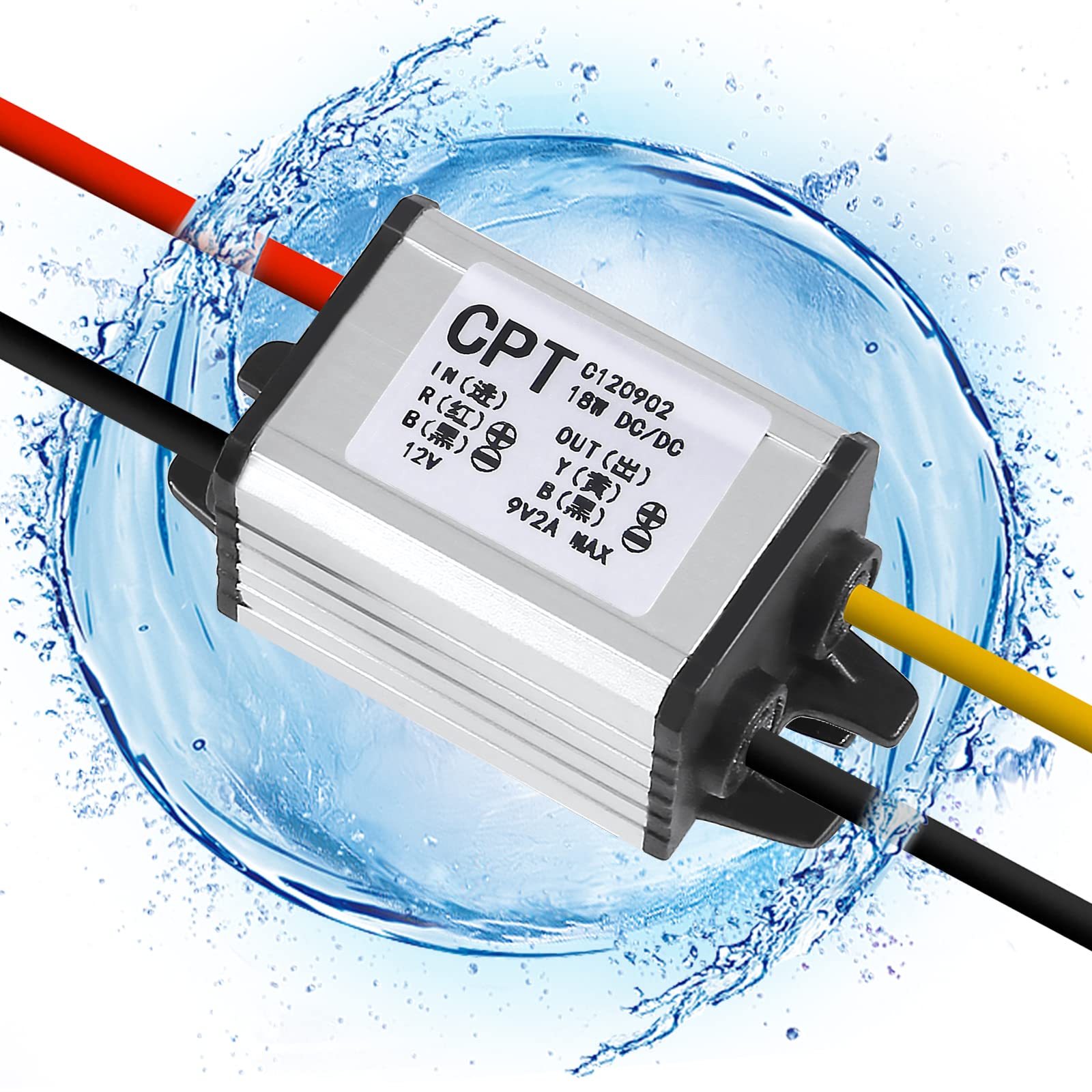 Snapklik.com : 12V To 9V DC Converter Car Power Voltage, Waterproof DC ...