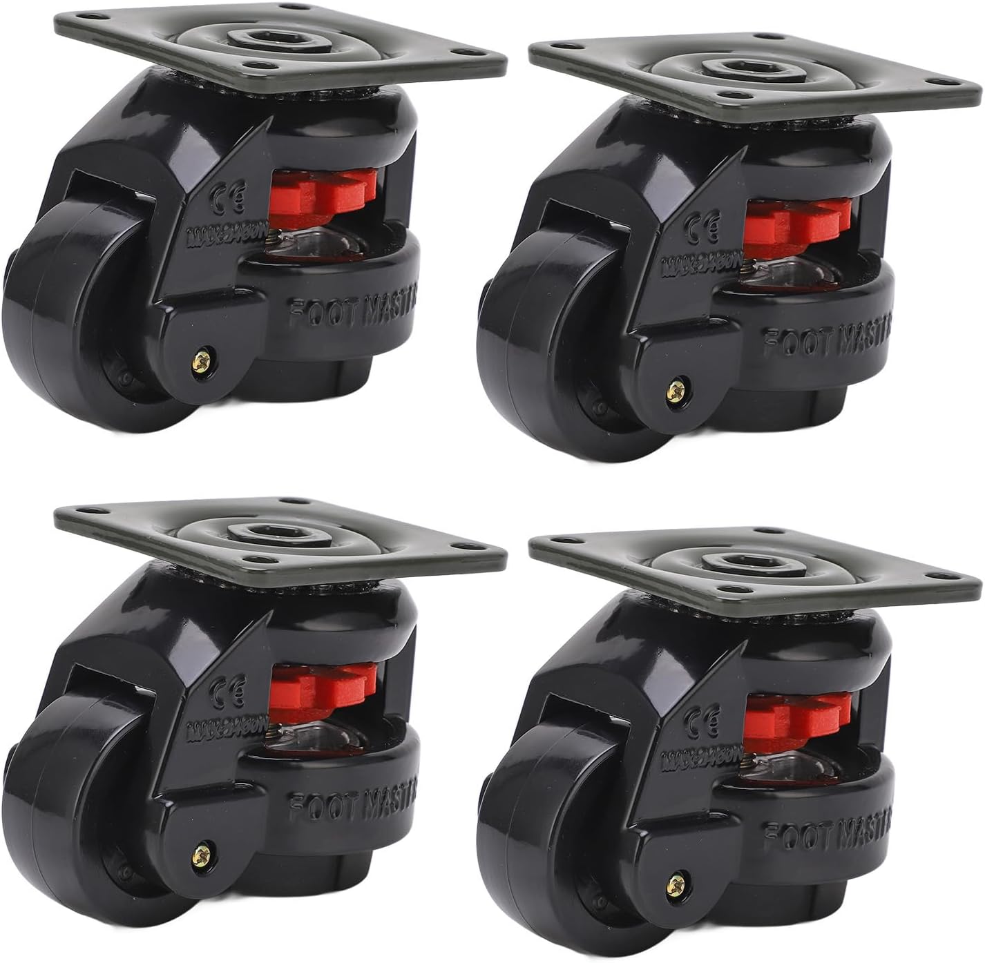 Amazon.com: 4 Pack Leveling Casters, adjust Heavy Duty Casters and ...