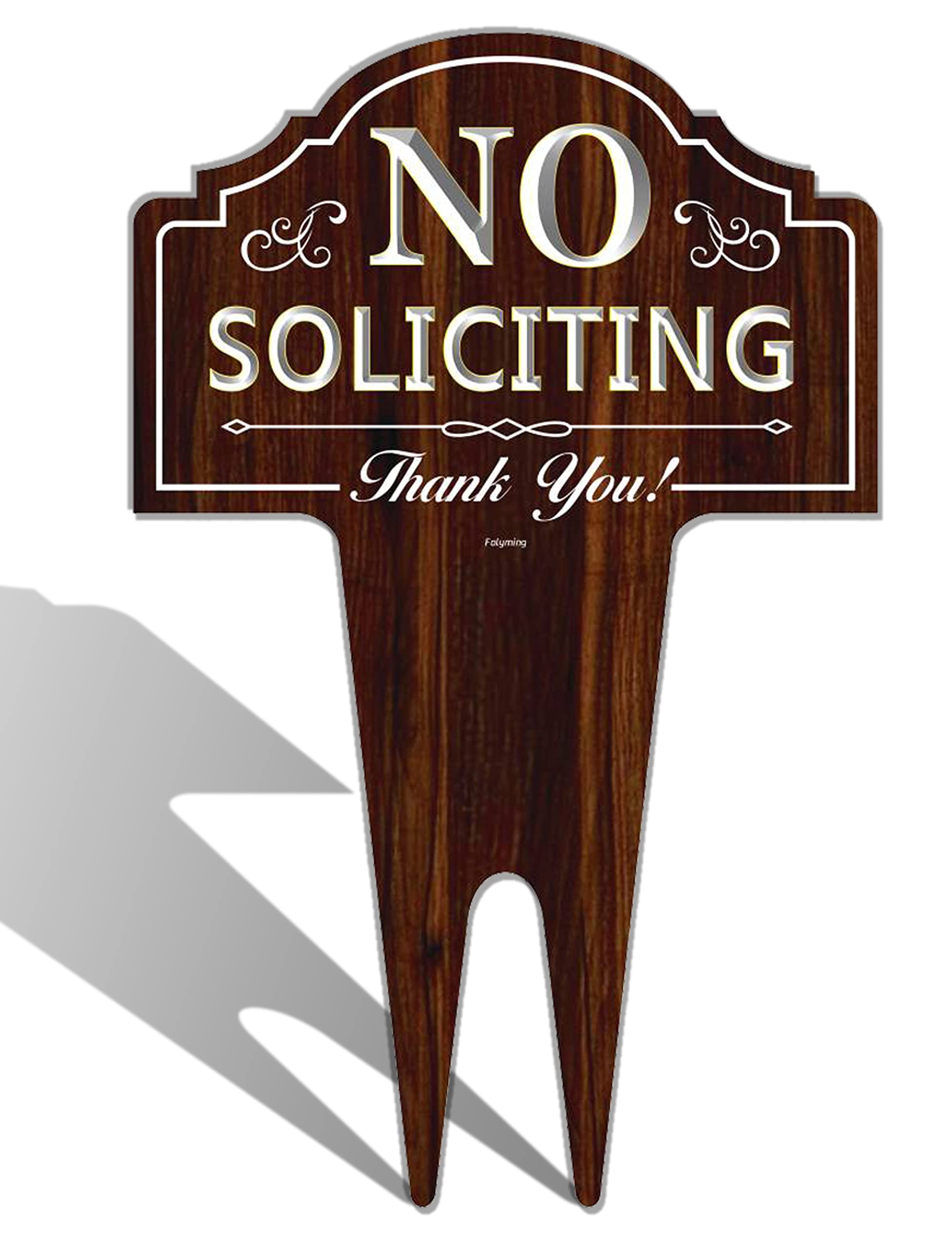Amazon.com: No Soliciting Yard Sign for House Home Double Sided No ...