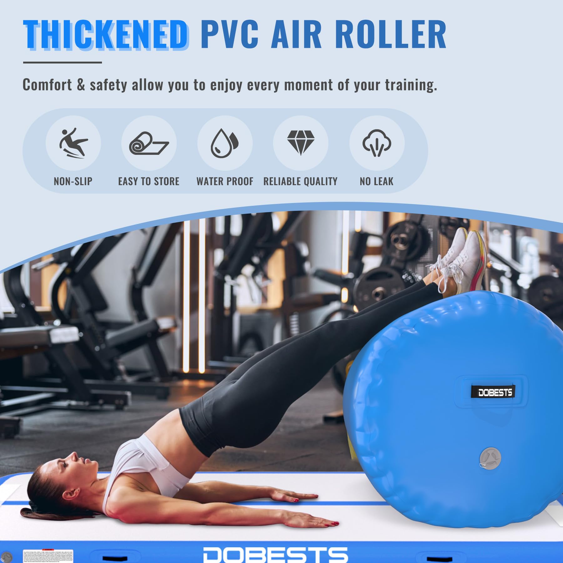 Snapklik.com : DOBESTS Air Roller Gymnastics Air Barrel, Back ...