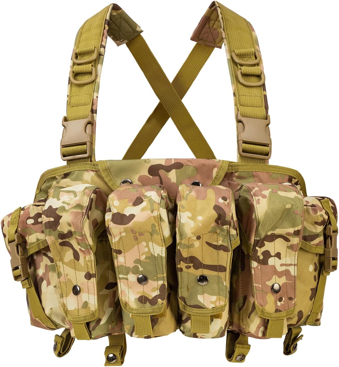 Amazon.com : HRTACPAG Tactical Chest Rig for Airsoft - AK Chest Rig ...