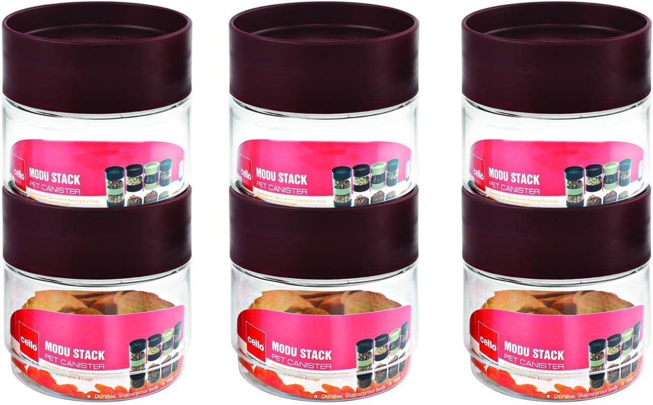 Buy CELLO Modustack Glassy Storage Jar | Glass Jar with Lid | Air Tight ...