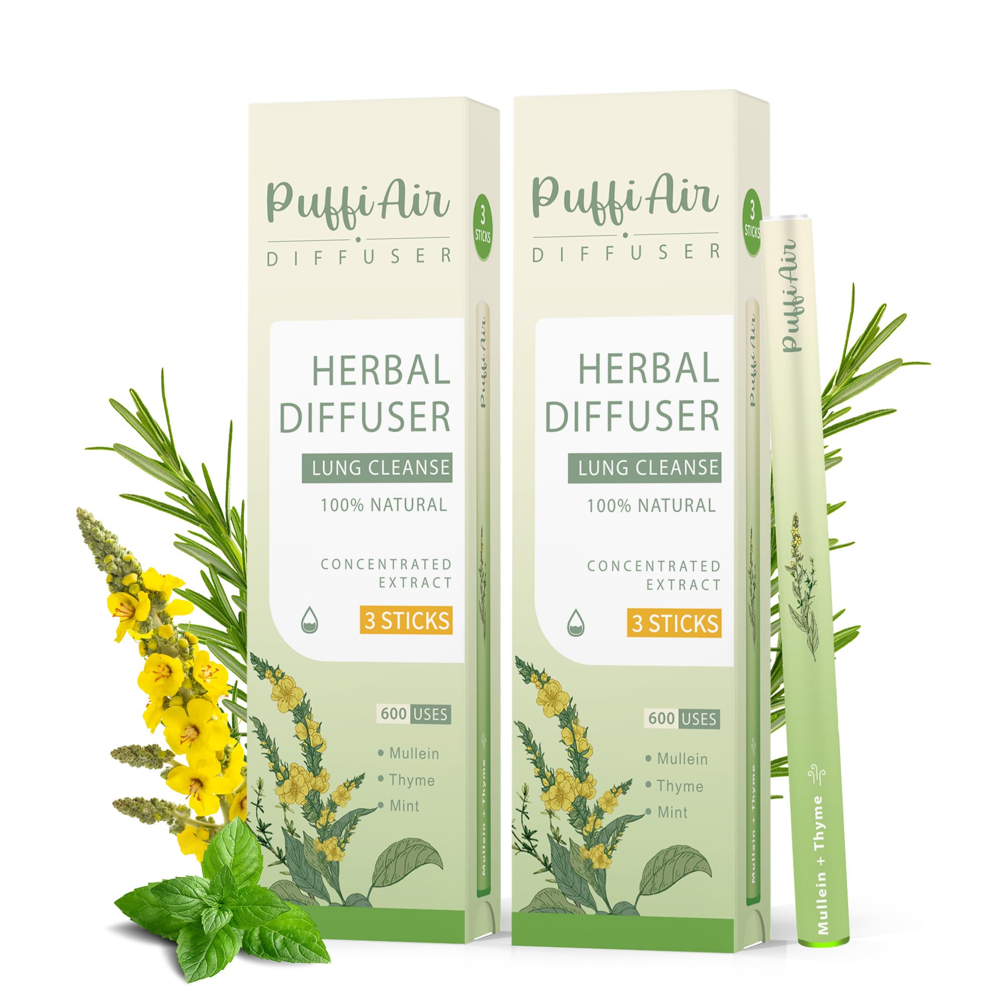 Herbal Diffuser Upgraded With Extracts Of Mullein Thyme And Mint ...