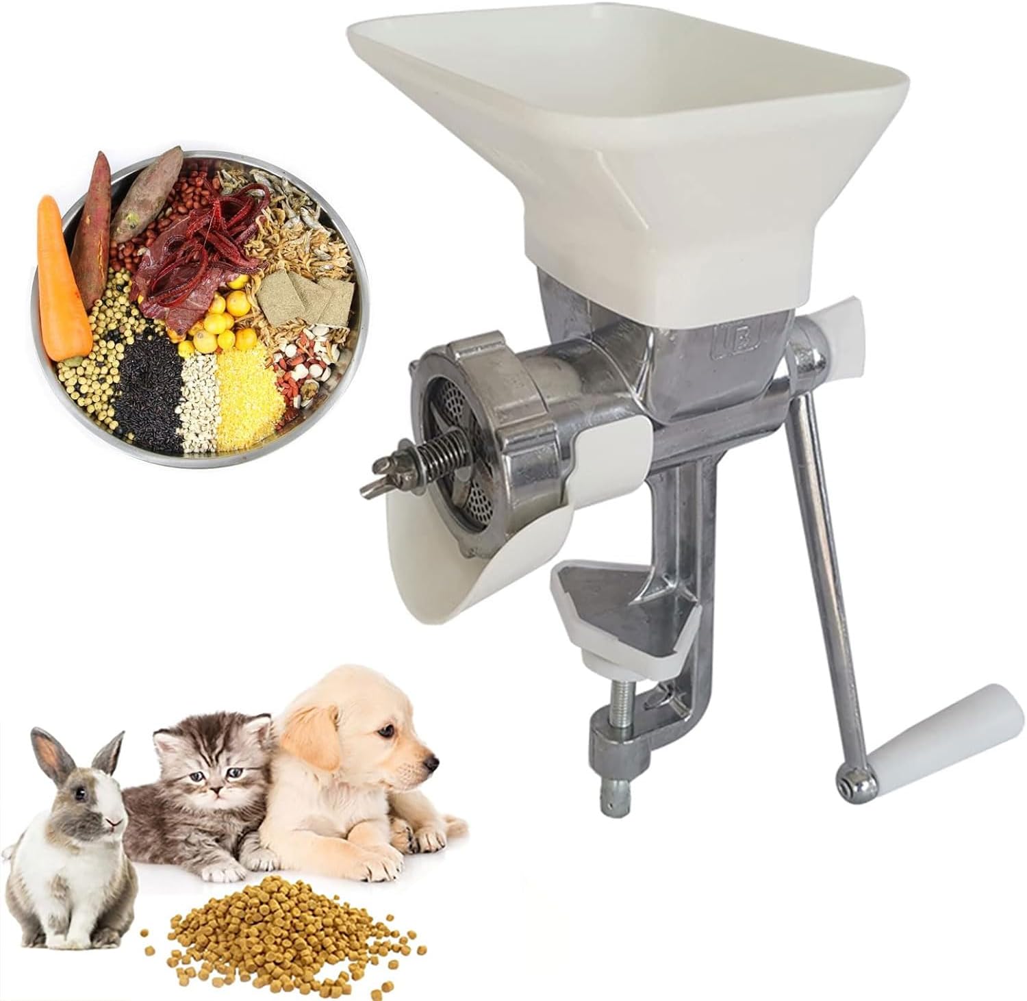 Amazon.com: BDJSN Manual Animal Feed Pellet Machine, Food Mixing ...