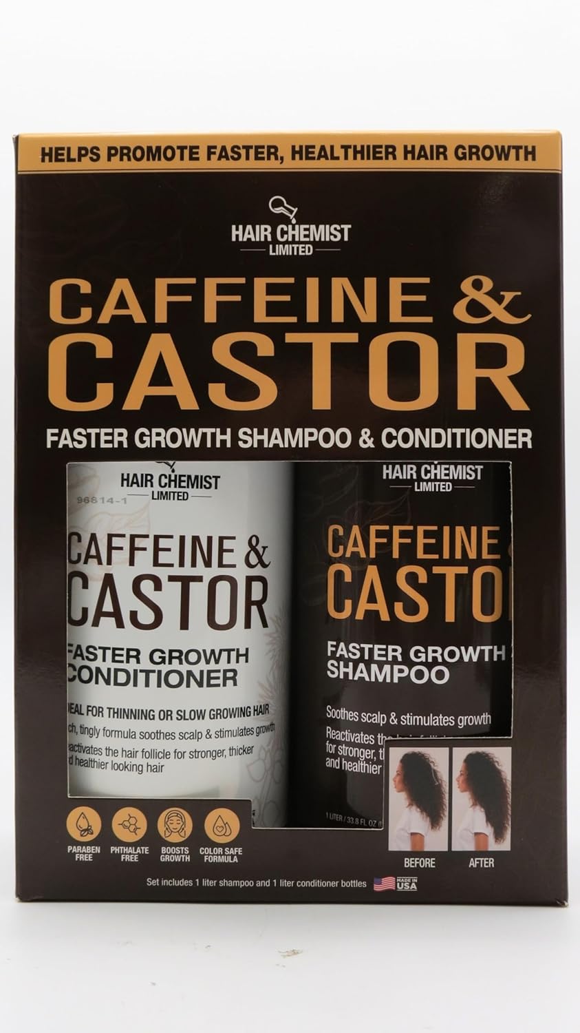 Amazon.com: Hair Chemist Caffeine & Castor Faster Growth Shampoo ...