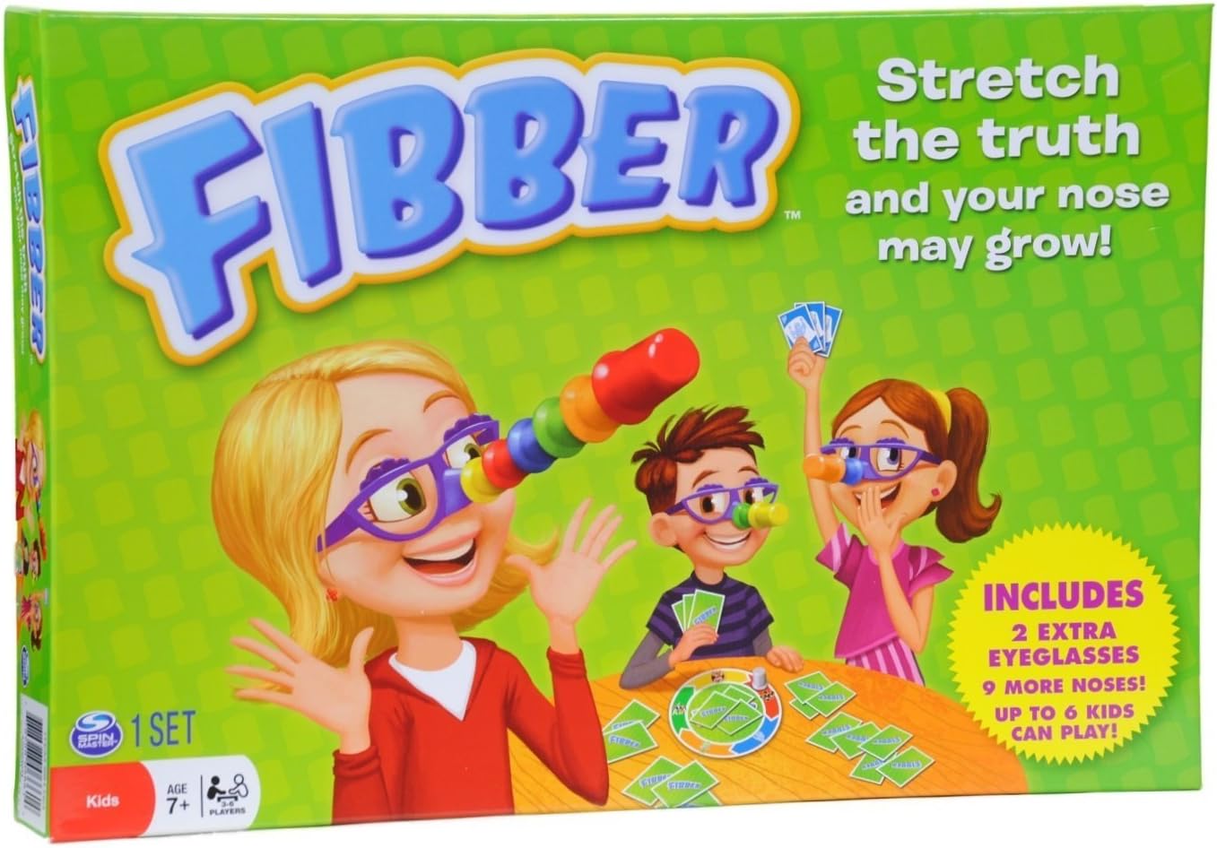 Amazon.com: Spin Master Games Fibber Board Game with Bonus Items : Toys ...