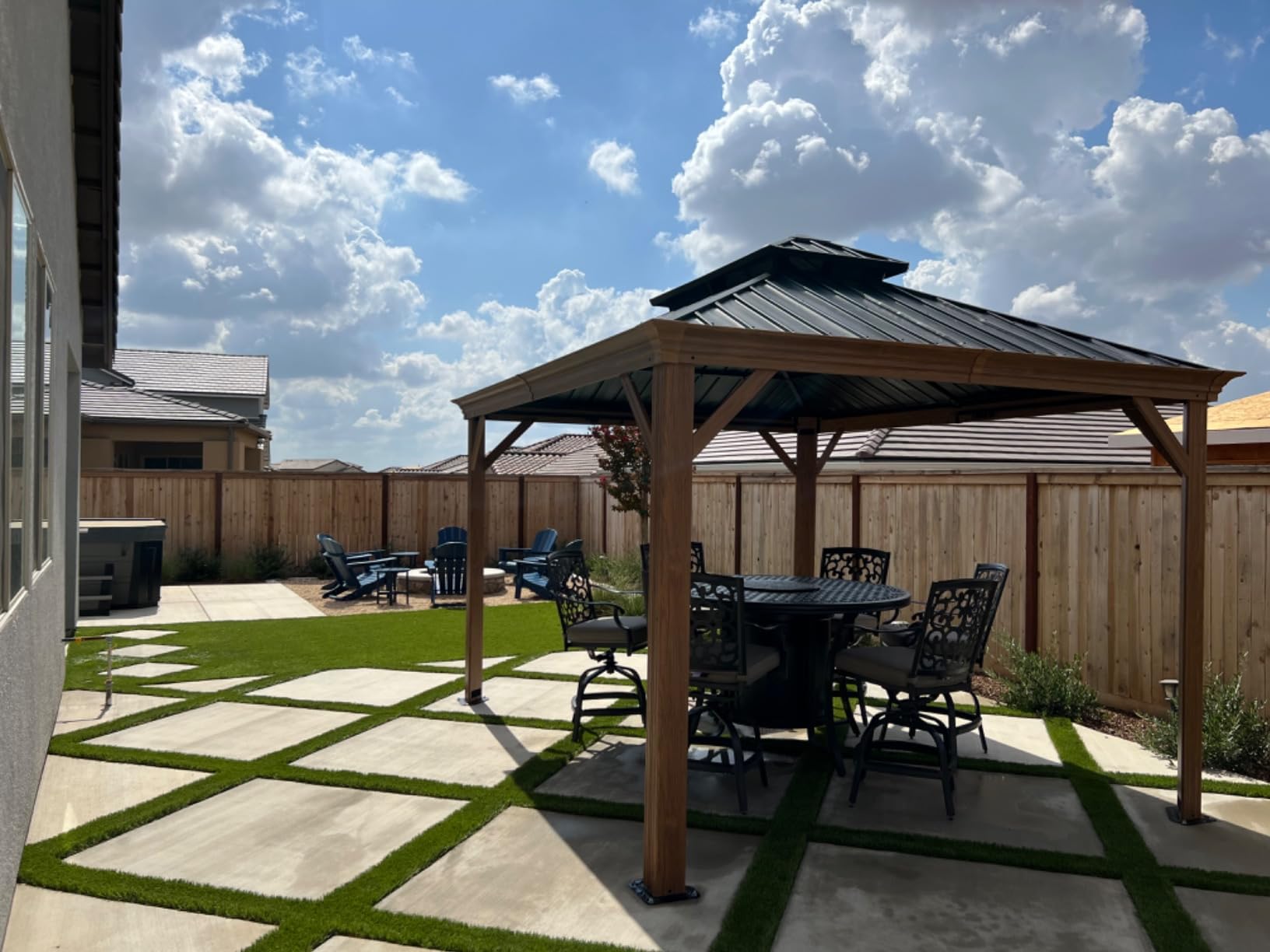 $171/mo - Finance PURPLE LEAF 12' X 14' Patio Hardtop Gazebo Double Top ...