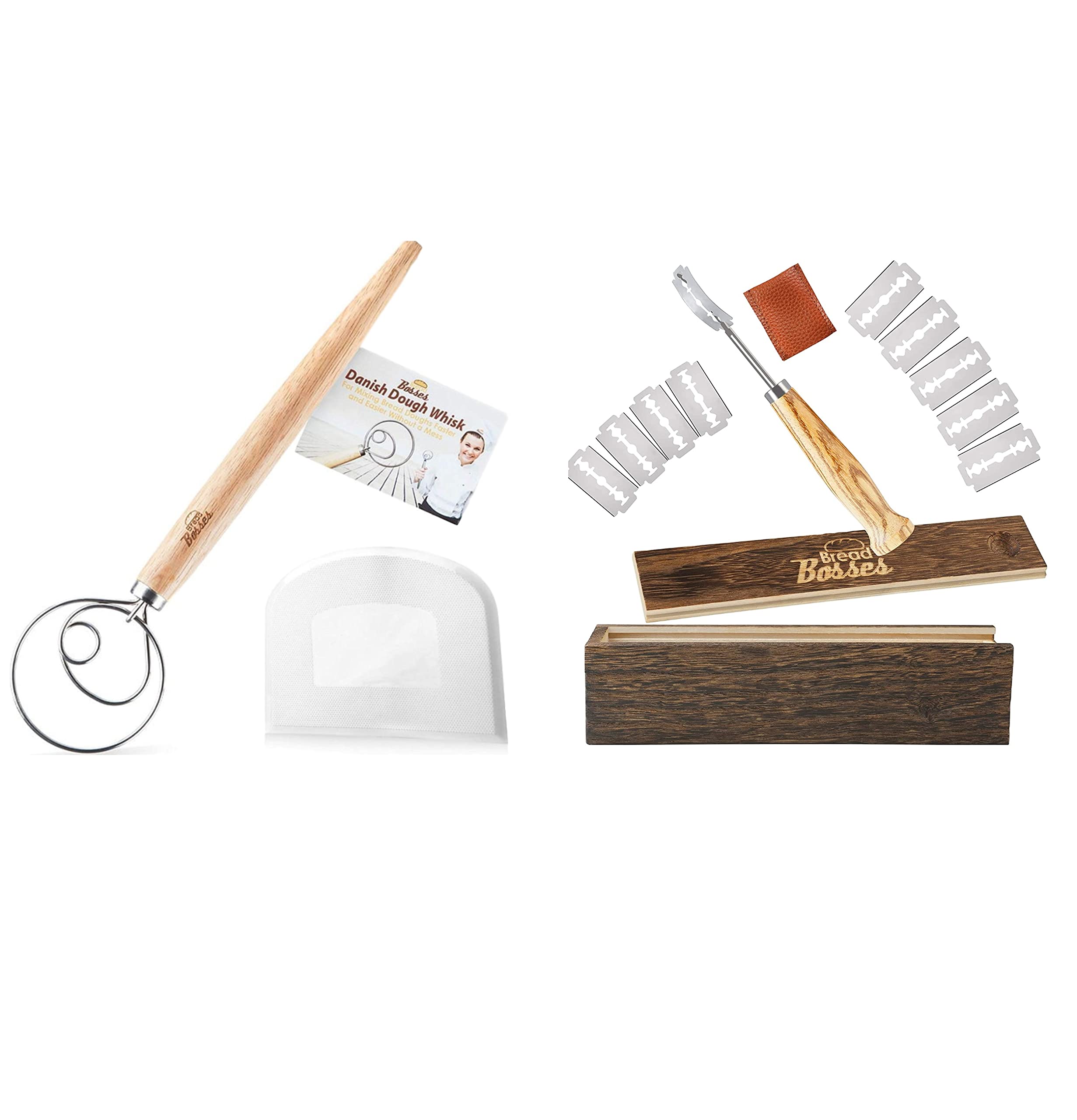 Amazon.com: Danish Dough Whisk Bread Mixer and Bread Bakers Lame ...