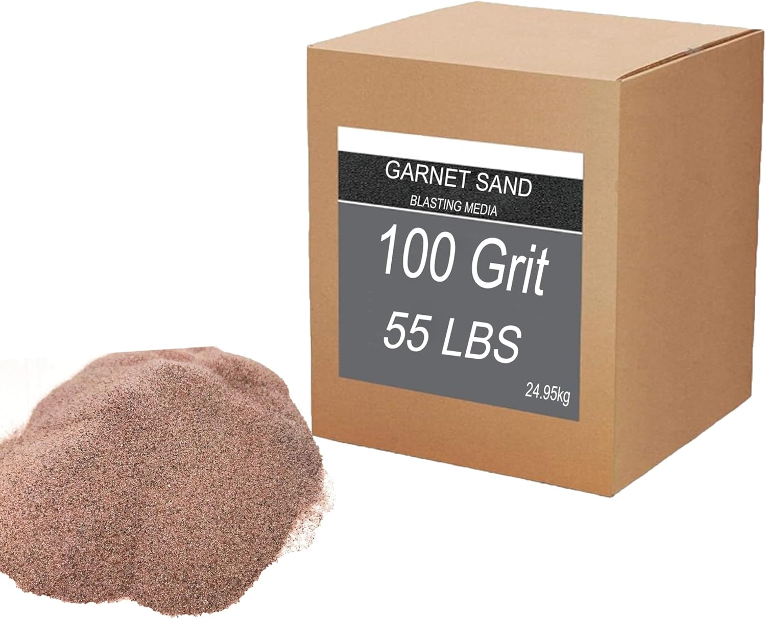 Amazon.com: Sand blasting media 55 LBS Garnet #100 Grit Sandblaster ...