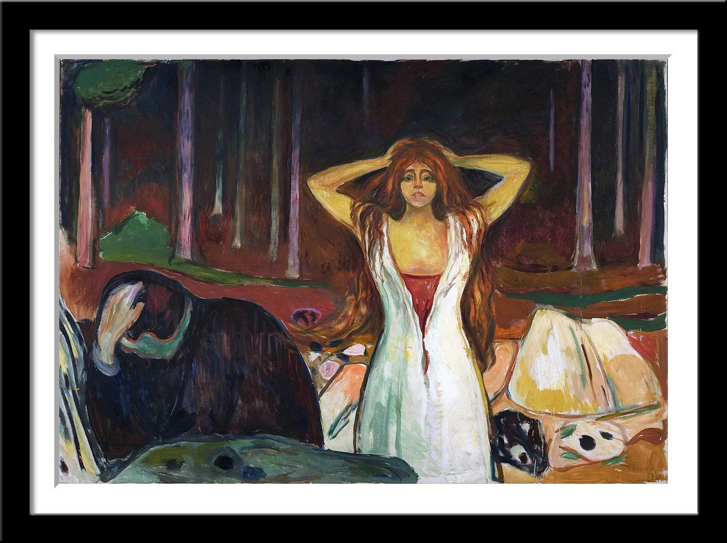 Tallenge - Edvard Munch - Ashes - Large Digital Print - Framed (24 X 36 ...