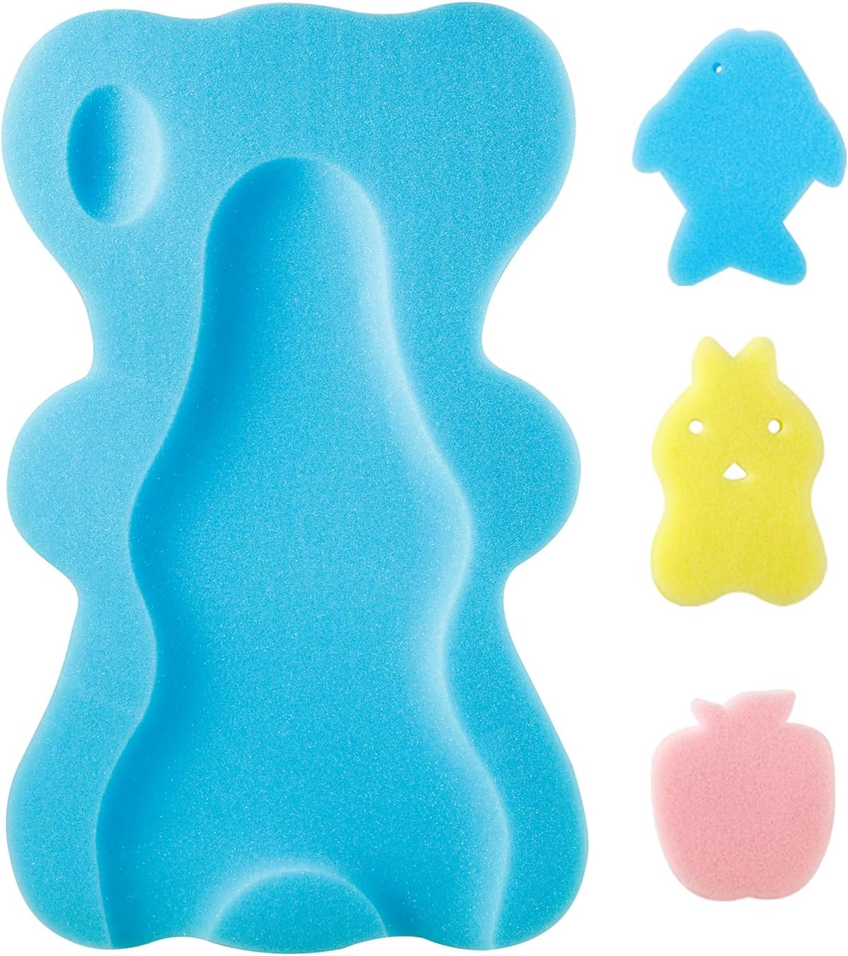 Amazon.com : PandaEar Baby Bath Sponge Infant Soft Bath Sponge Mat ...