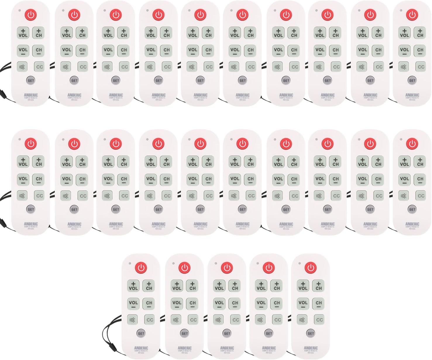 Amazon.com: [25 Pack] Anderic Easy Big Button Universal TV Remote ...