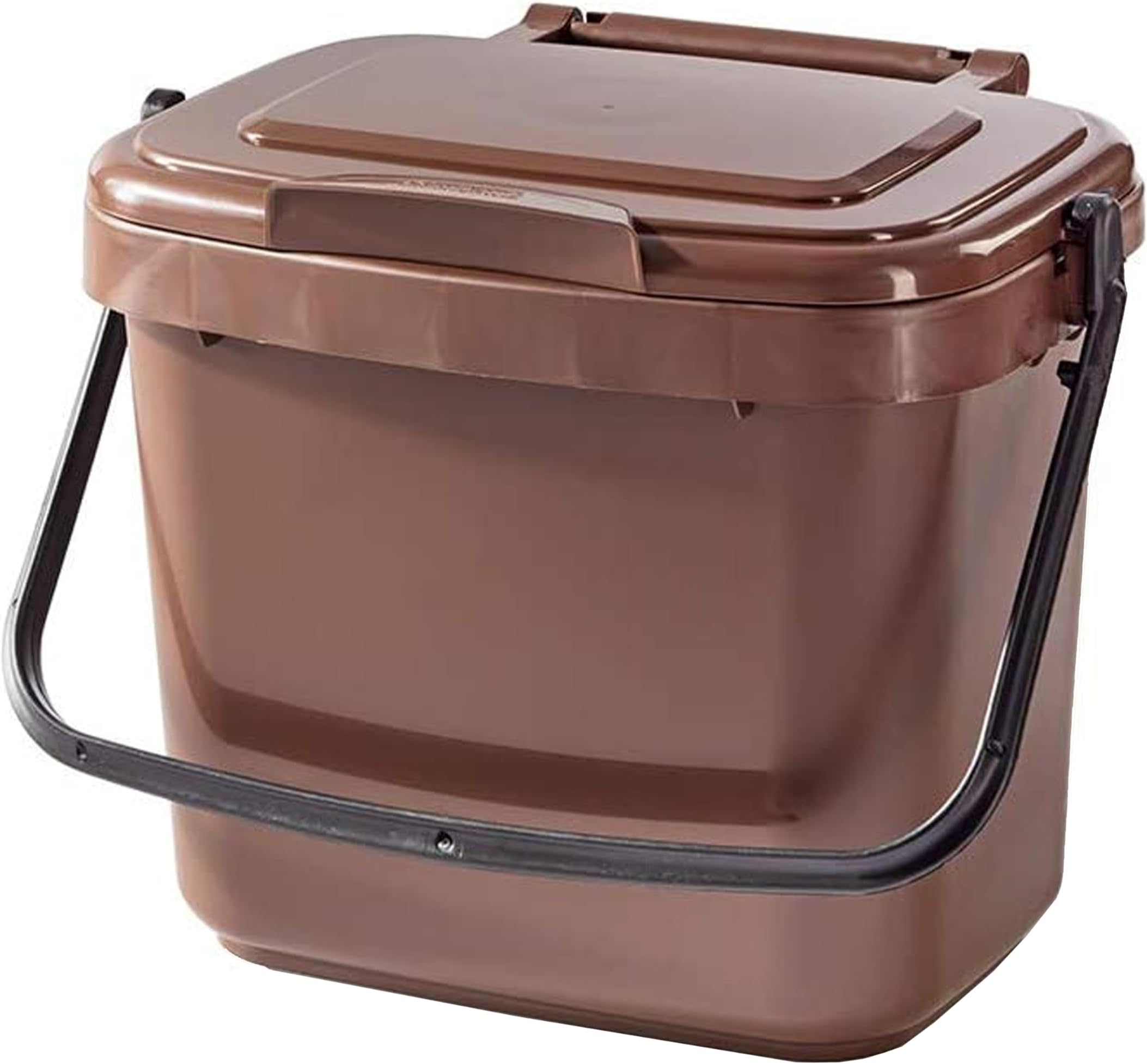 Large Compost Caddy - Brown - for Food Waste Recycling (23 Litre) - 23L ...