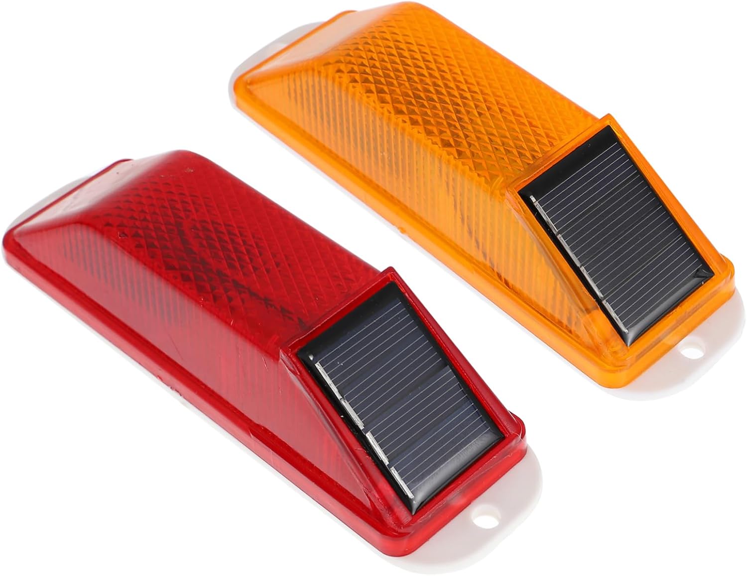 Amazon.com: FUNOMOCYA 2pcs Solar Warning Light Caution Lamp Logo Solar ...
