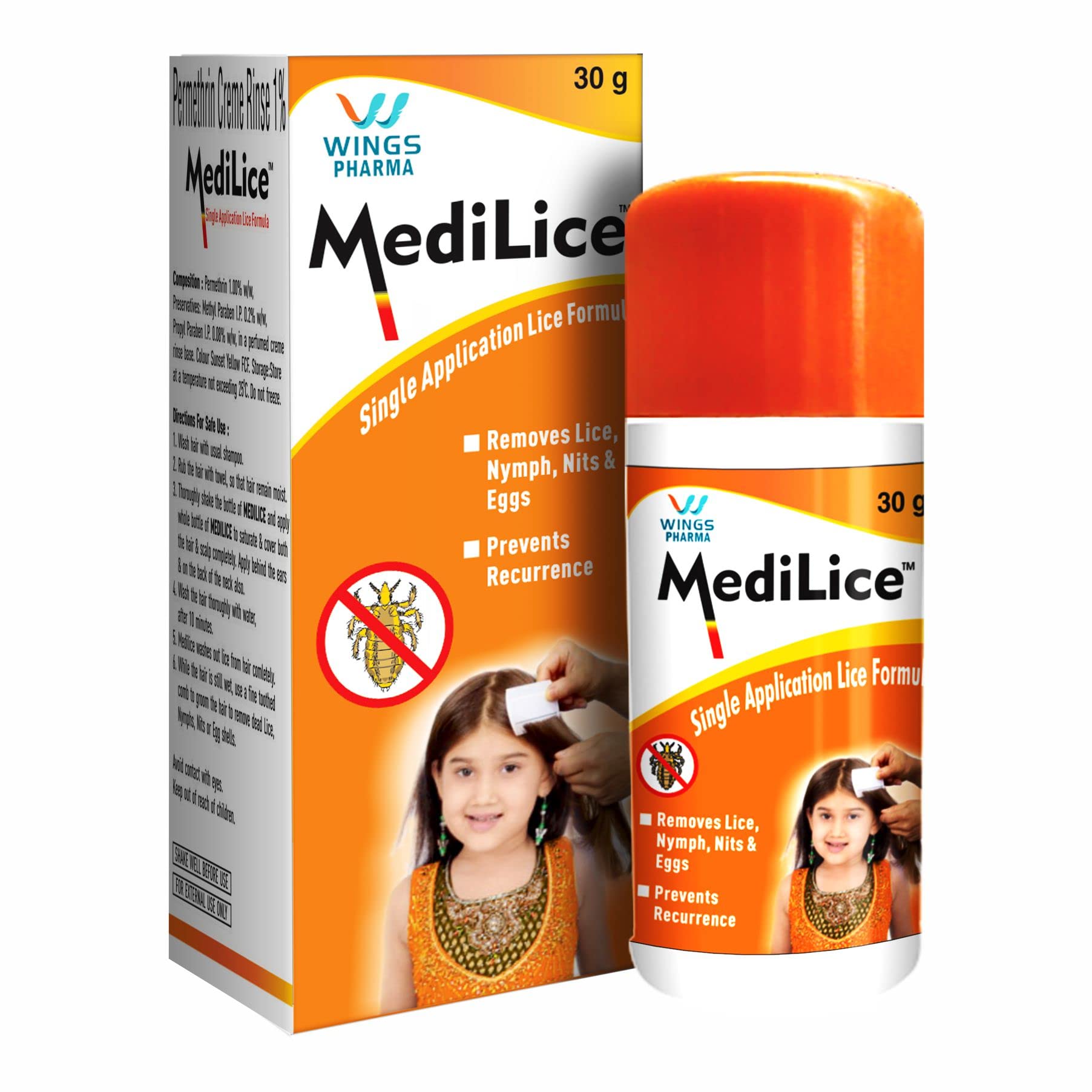 Medilice Anti Lice Cream Wash (30 Ml X Pack Of 6 = 180 Ml) - Single ...