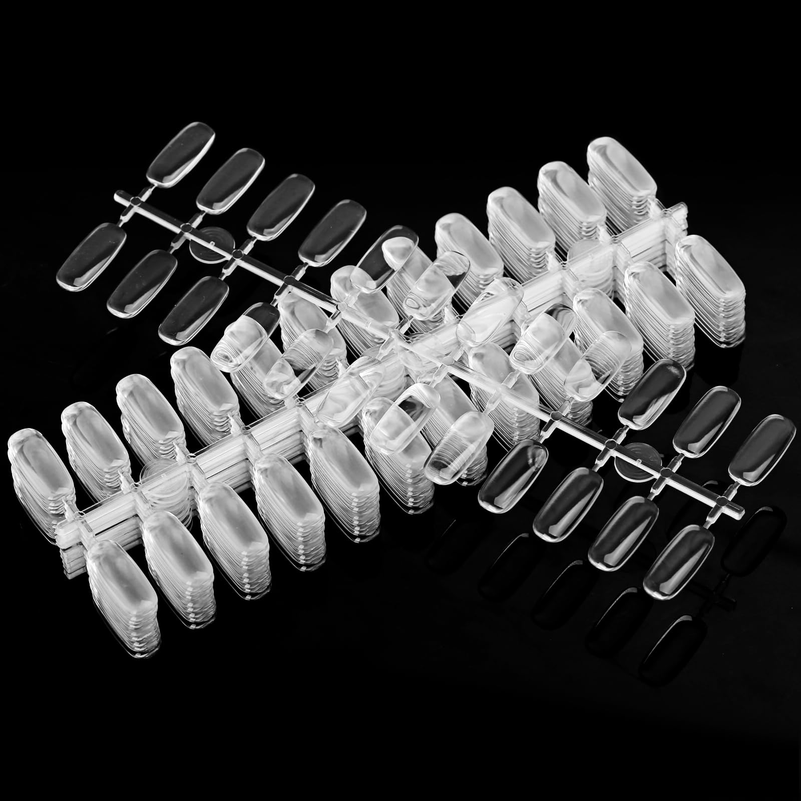 Amazon.com: Vnjaoi 360PCS Flat Square Nail Tips for Nail Color Display ...