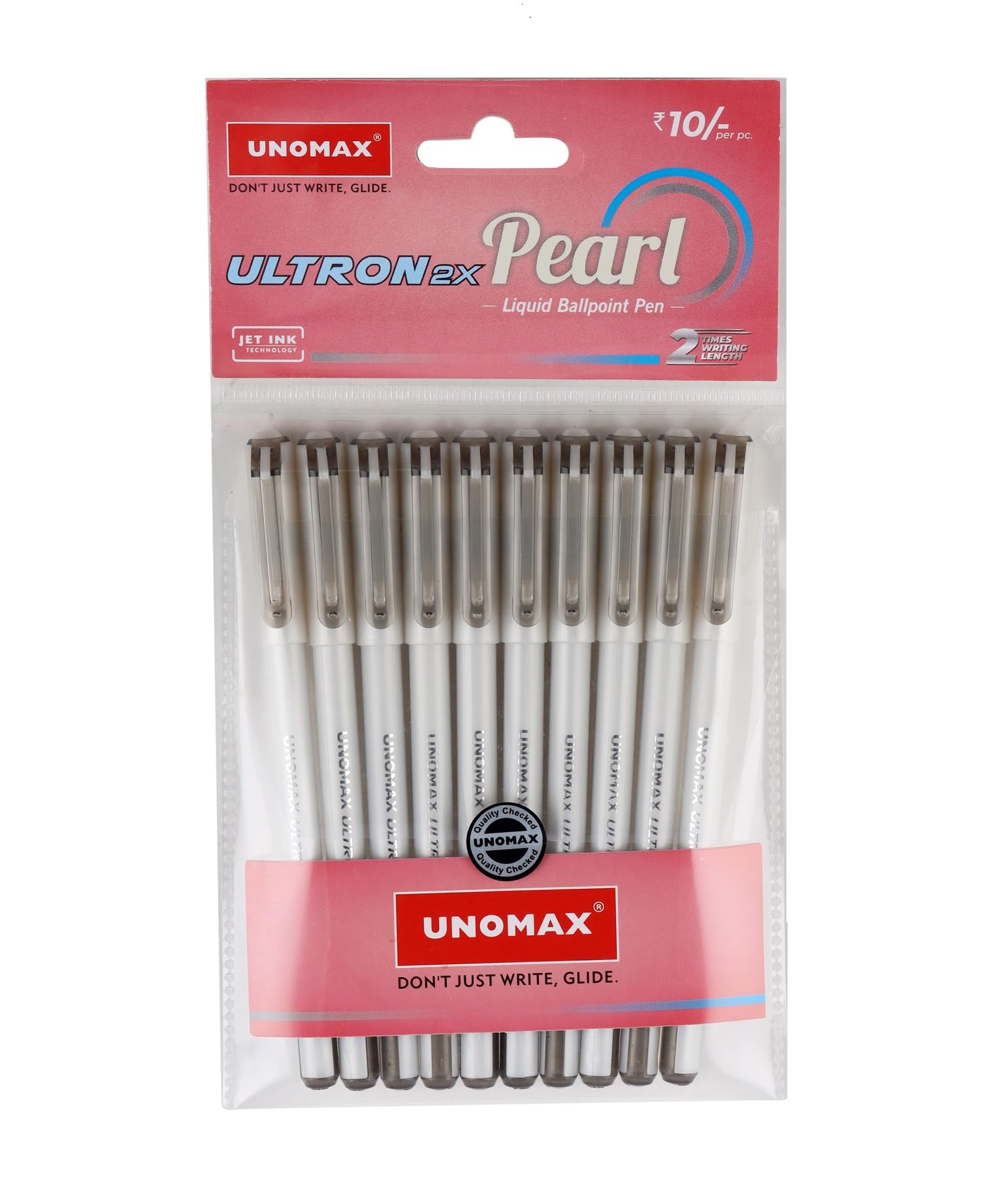 Unomax Ultron 2X Pearl Liquid Ball Point Pen | Premium Matt Finish ...
