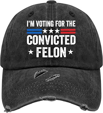 I'm Voting for The Convicted Felon Hat for Women Baseball Caps Fashion ...