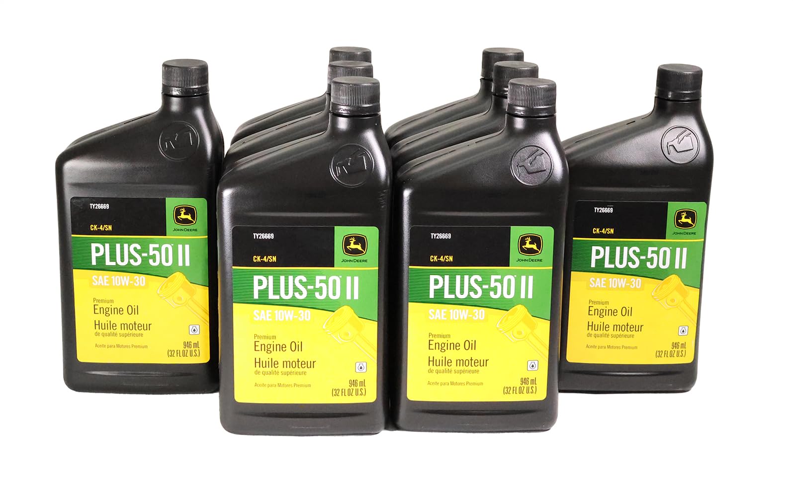 Amazon.com: John Deere Original Equipment (8 PACK) Plus-50 II SAE 10W ...
