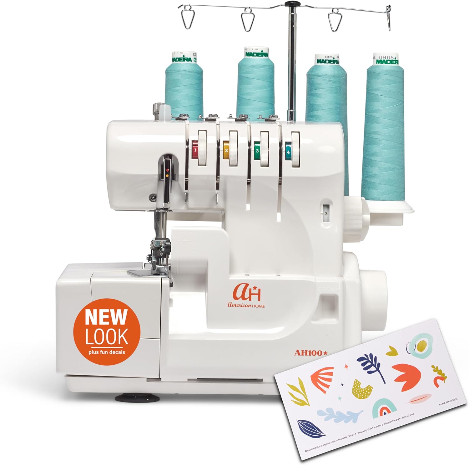 Amazon.com: Serger Sewing Machine by American Home, Portable Stitching ...