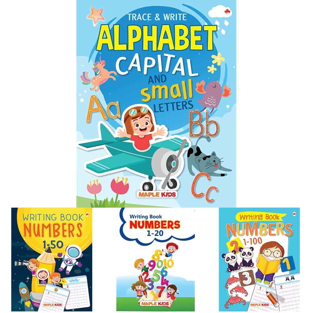 Numbers and Alphabets – Combo 2 (Set of 4 Books) : Amazon.in: Books