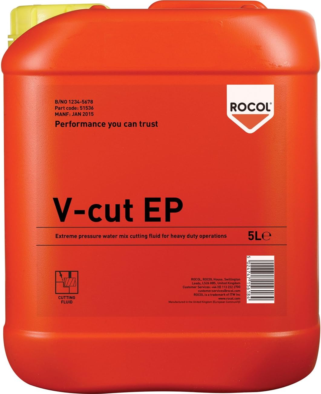 ROCOL V-Cut EP Extreme Pressure Cutting Fluid 5 Litre : Amazon.co.uk ...