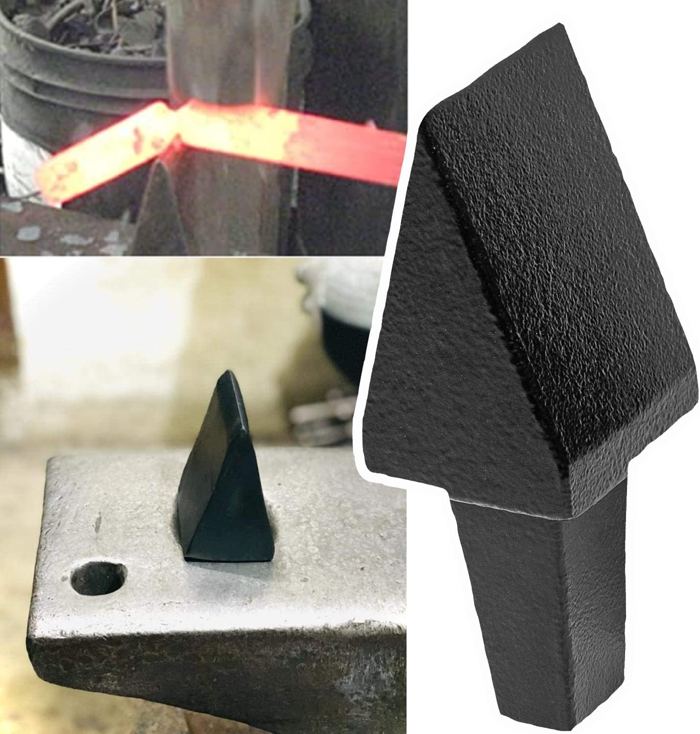 Ezbzyz Blacksmith Anvil Hot Cut Hardy Tool 2'' Shank Cutter For Forging ...