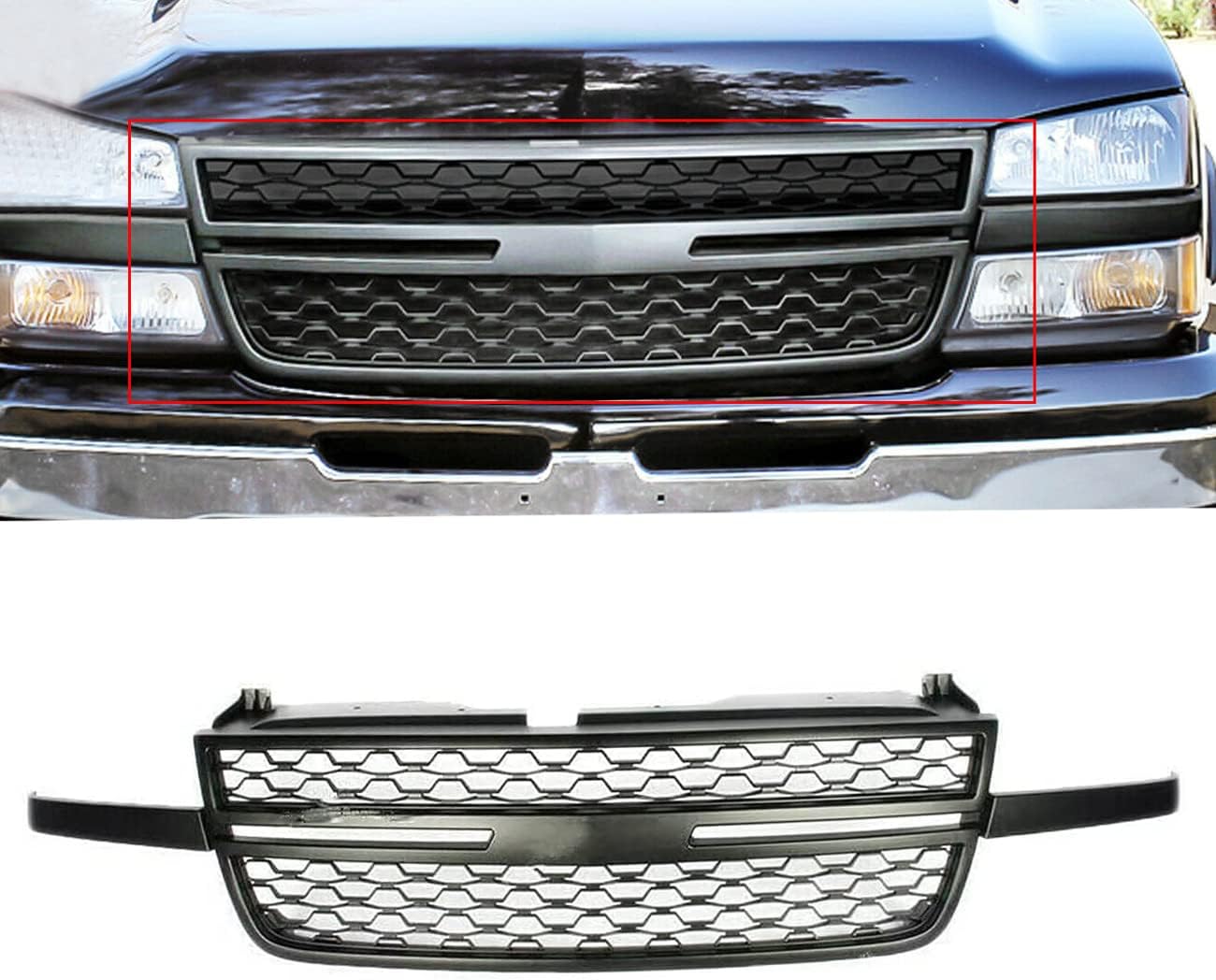 Amazon.com: KARPAL Front Grille Assembly Upper Grille Replacement ...
