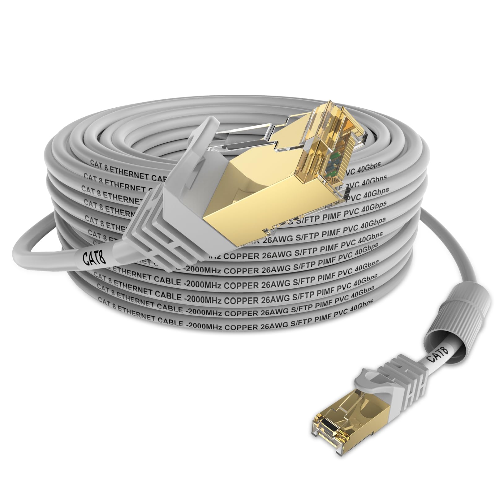 Amazon.com: Cat 8 Ethernet Cable 25 FT,High Speed High Duty Poe Camera ...