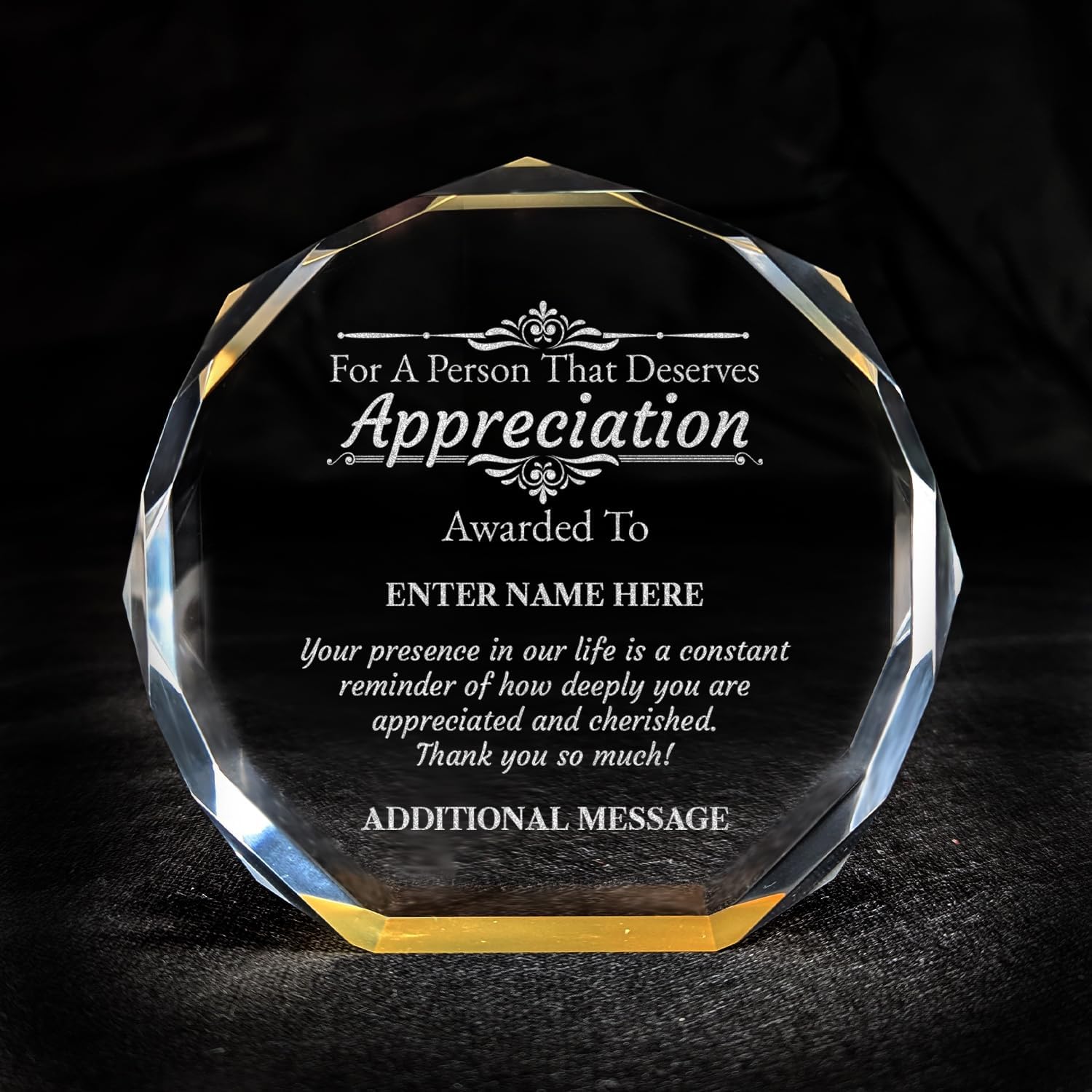 Amazon.com: Personalized Laser Engraved Thank You Award - Laser ...