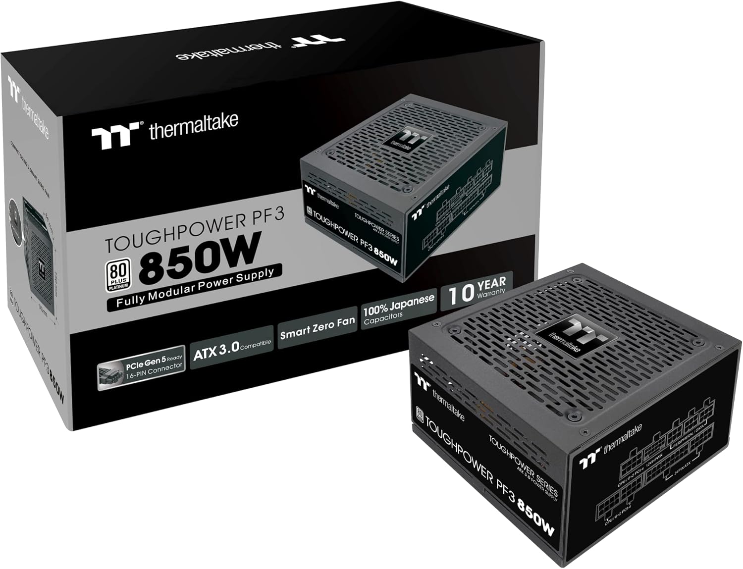 Thermaltake Toughpower PF3 0850W Gen 5 | ATX 3.0 | PCIe Gen 5 ready ...