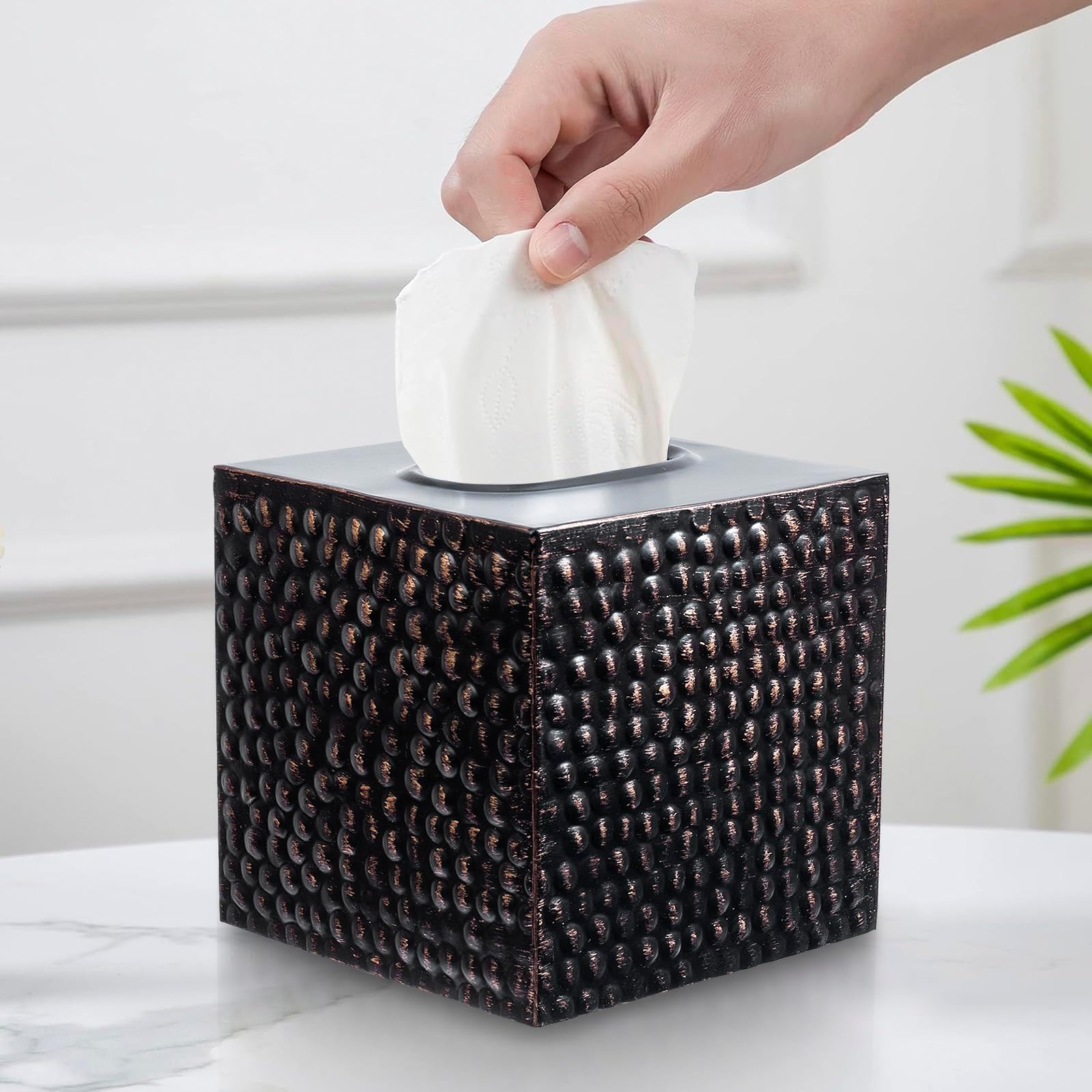 Amazon.com: Barnyard Designs Rustic Metal and Distressed Wood Square ...