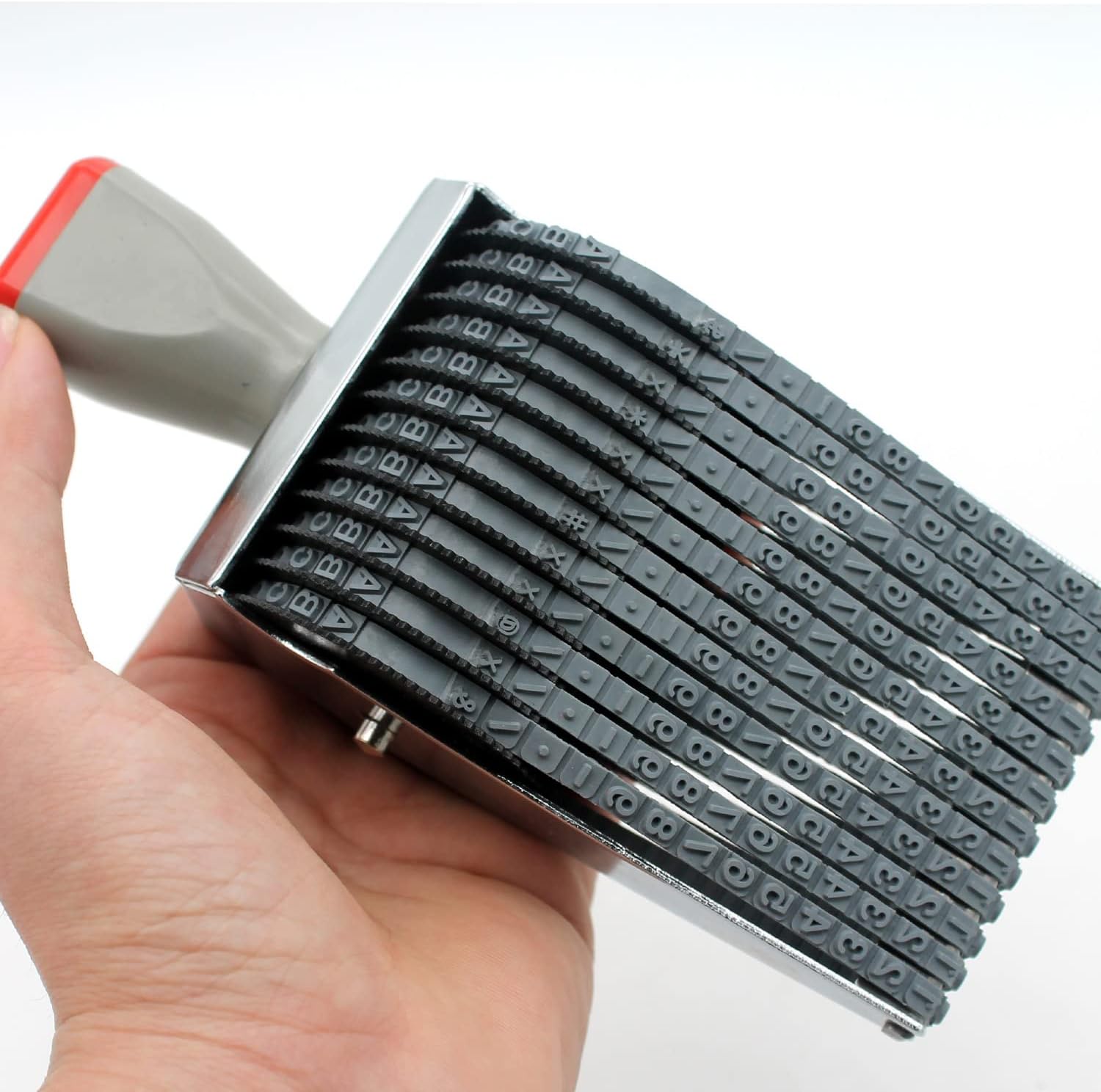 ZENG 12 Digits Rubber Number Stamp,Date Stamp,Office Stamp,Rotating ...