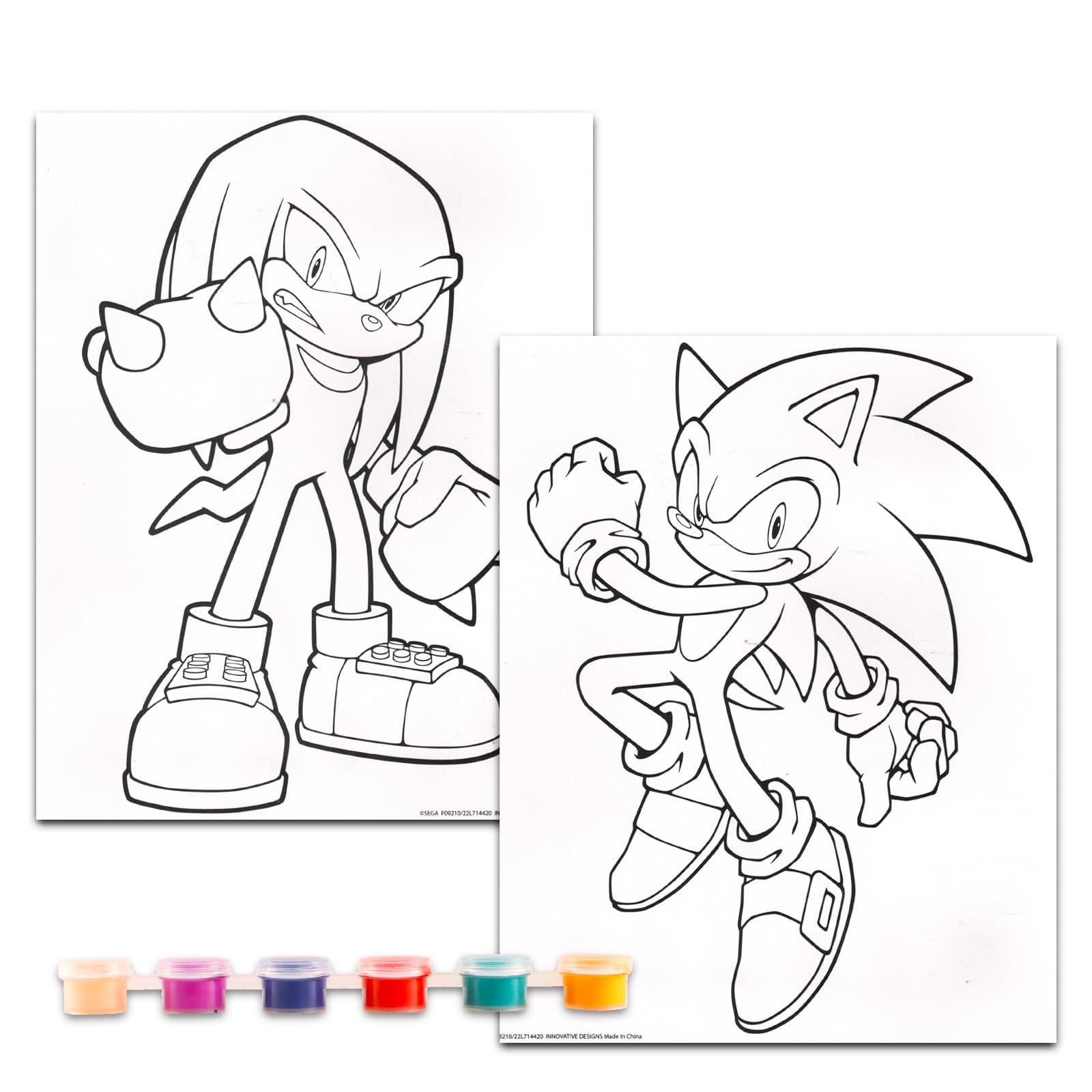 Coloring Sonic Paint Let's Draw And Paint Sonic Easily Together