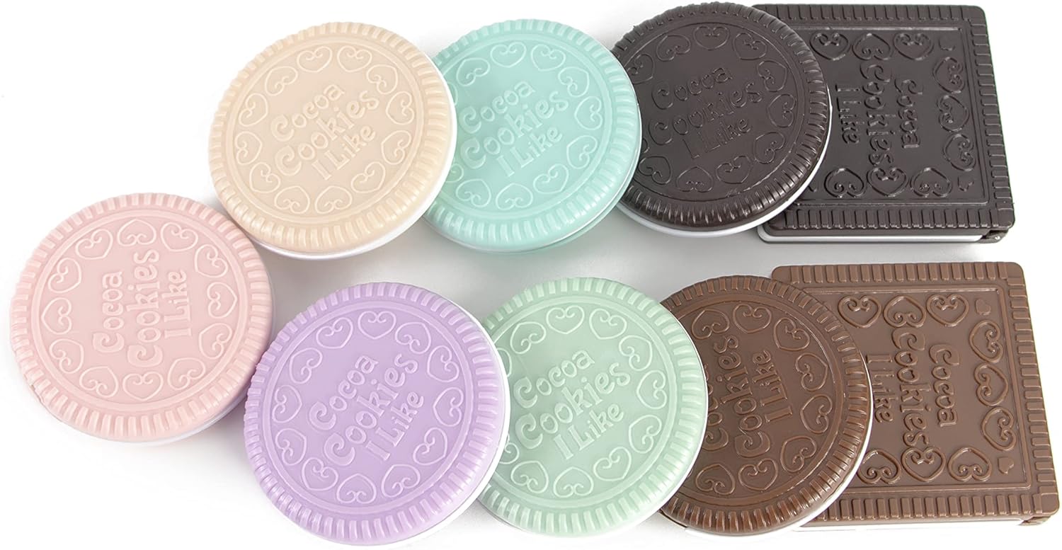 Amazon.com: CONCISE Mini Pocket Chocolate Biscuits Small Mirror with ...
